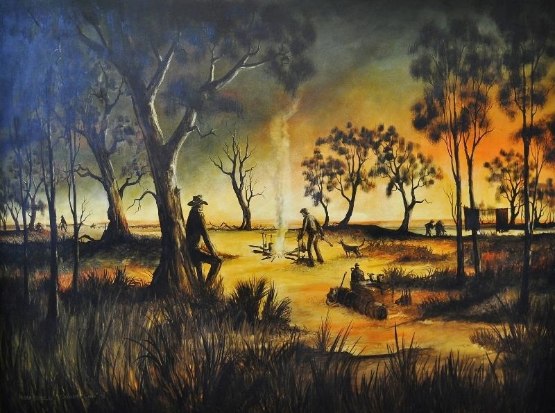 Arthur Hamblin | 'Drover's Camp' (1973) | MutualArt