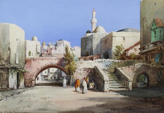 Cyril Hardy | North African Arab town | MutualArt
