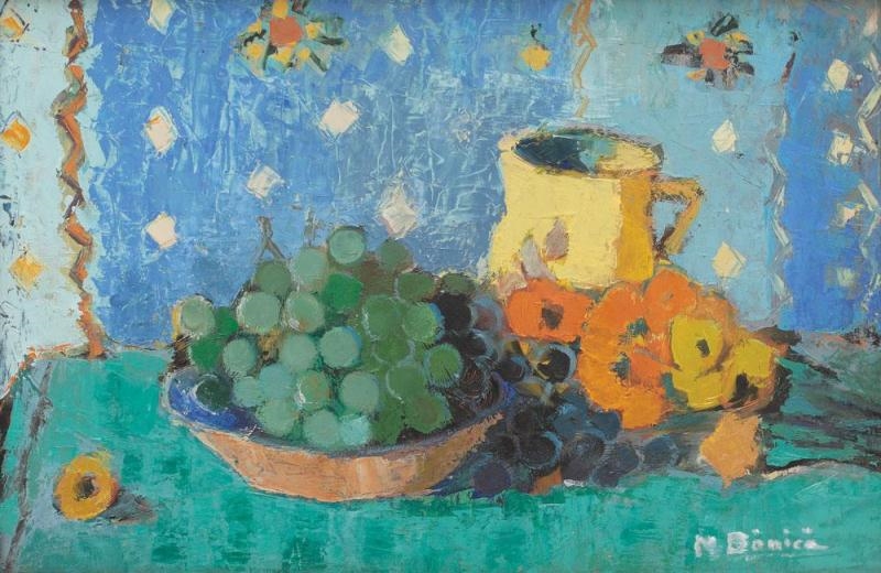Maria Banica | Still life with grapes | MutualArt