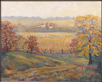 Opal Shuman | AUTUMN LANDSCAPE (1950) | MutualArt