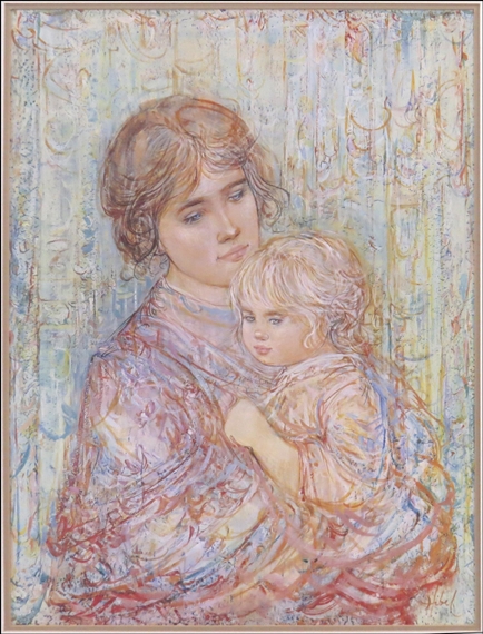 Edna Hibel | MOTHER AND CHILD | MutualArt