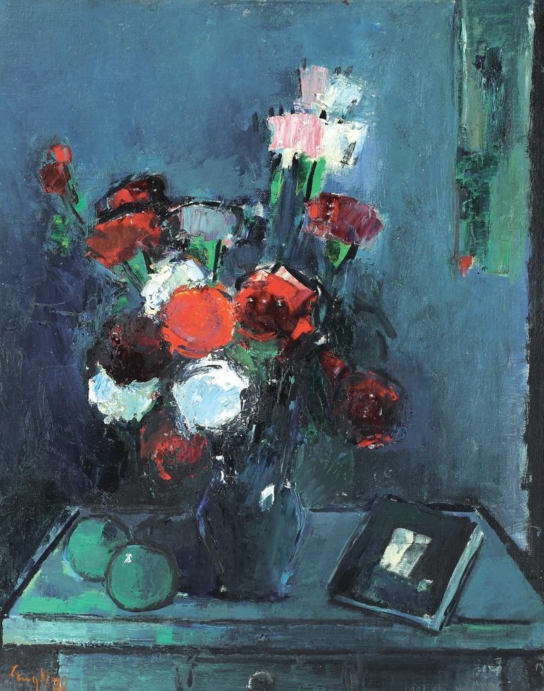 George Hunter | Still Life with Flowers and Fruit (1978) | MutualArt