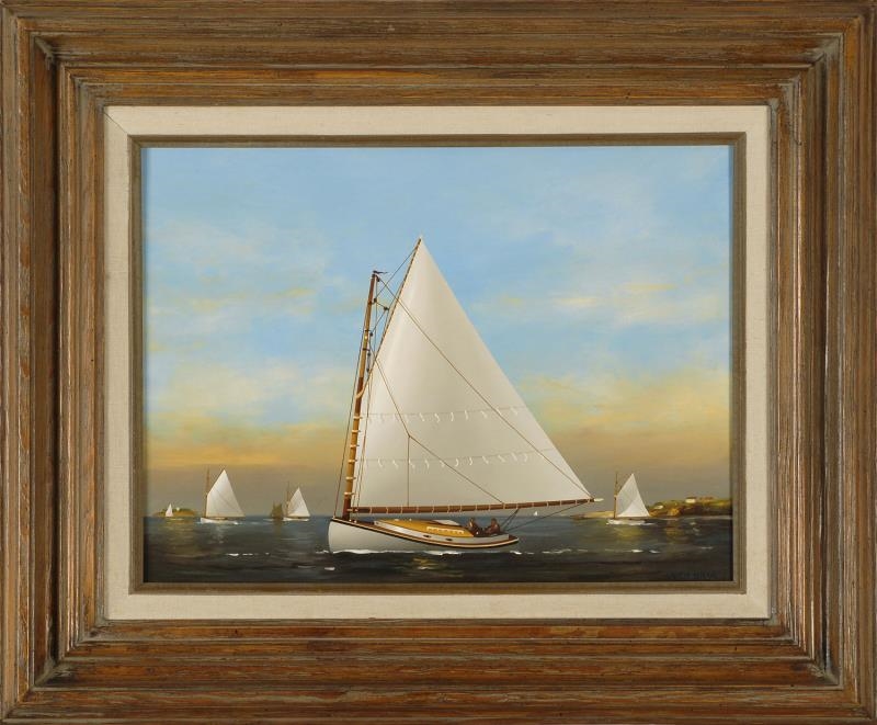 Vern Broe | Catboats off the coast | MutualArt