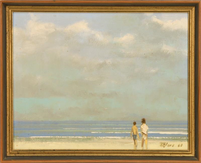 Robert R. Bliss | Girl and Sea (1969) | MutualArt