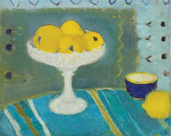 Maria Banica | Still life with quince and lemon | MutualArt