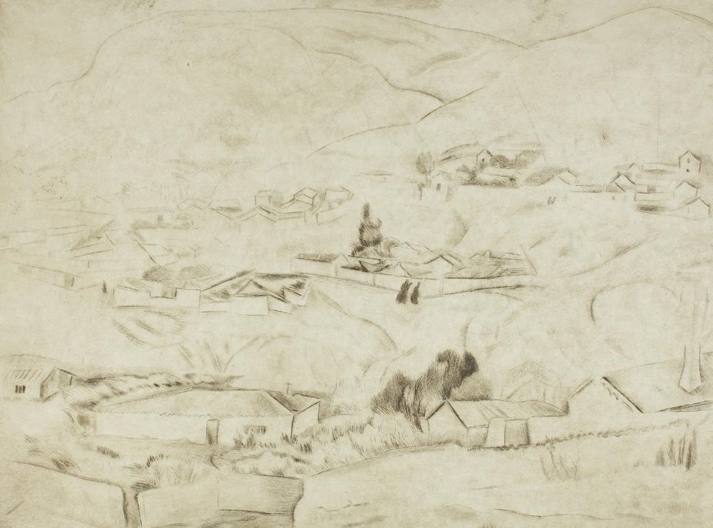 Iosif Iser | Tatar houses in Balchik (1933) | MutualArt