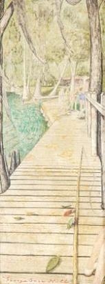 George Snow Hill | Children on the jetty | MutualArt