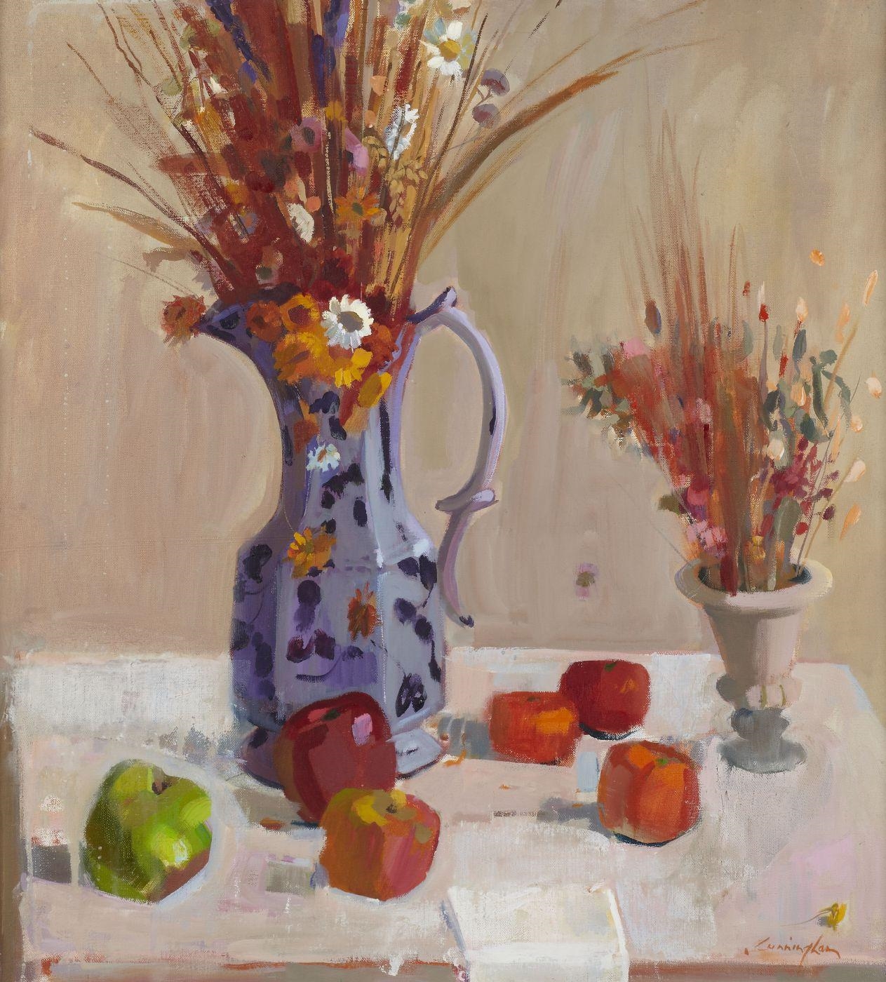 John Cunningham | Still Life With Victorian Jug | MutualArt