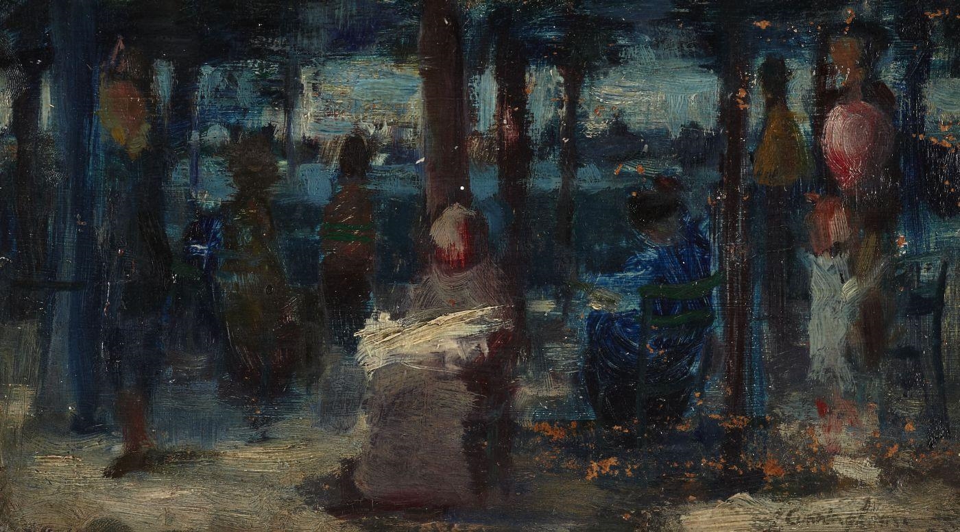 John Cunningham | Figures Below Trees | MutualArt