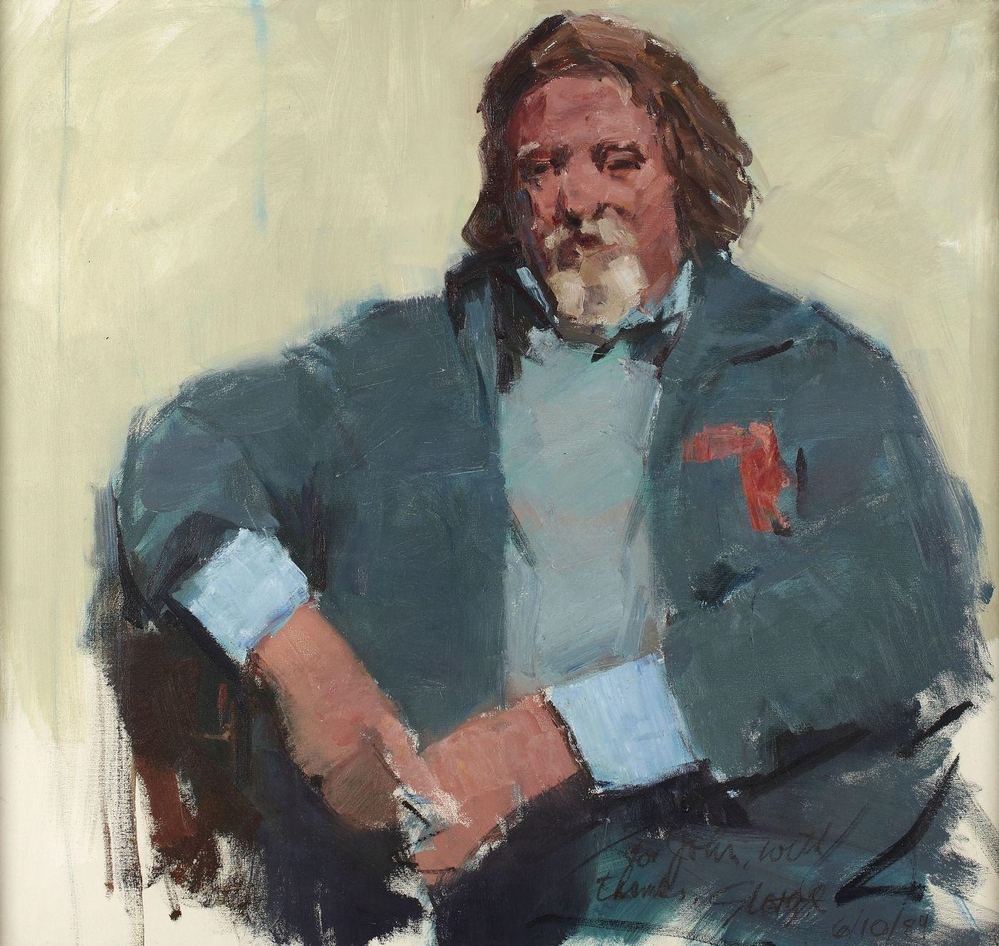 George Devlin | Portrait Of John Cunningham (1989) | MutualArt