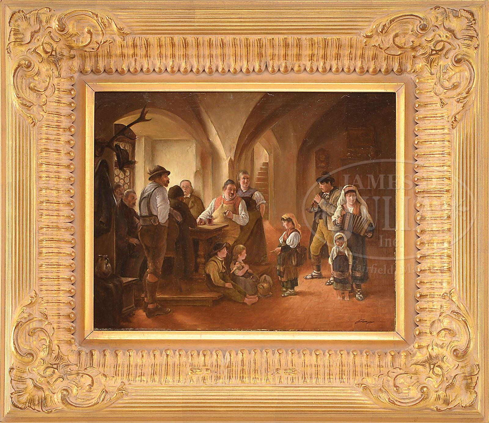 Emil Pap | GYPSY FAMILY IN A TAVERN | MutualArt