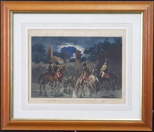 Johann Conrad Gessner | 2 Works: Hussars and Artillery; Battle Scene ...