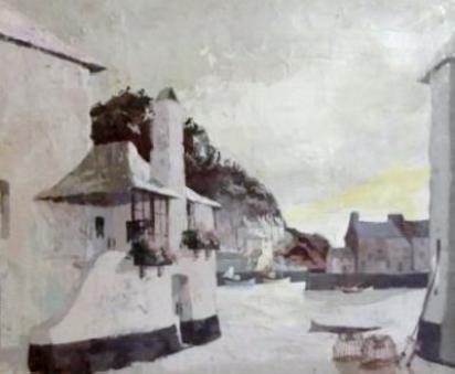 Frederick T.W. Cook | A Cornish harbour | MutualArt