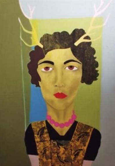 Anne Whetter | Girl with antlers | MutualArt