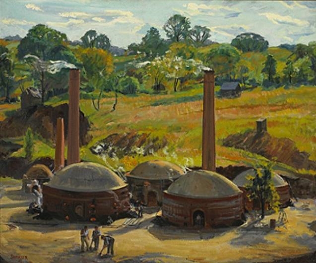Harry Shokler | Brick Kilns (1933) | MutualArt