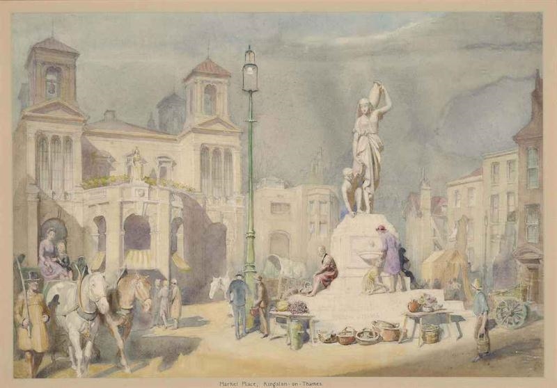 Alfred Charles Conrade | The Market Place Kingston-on-Thames | MutualArt