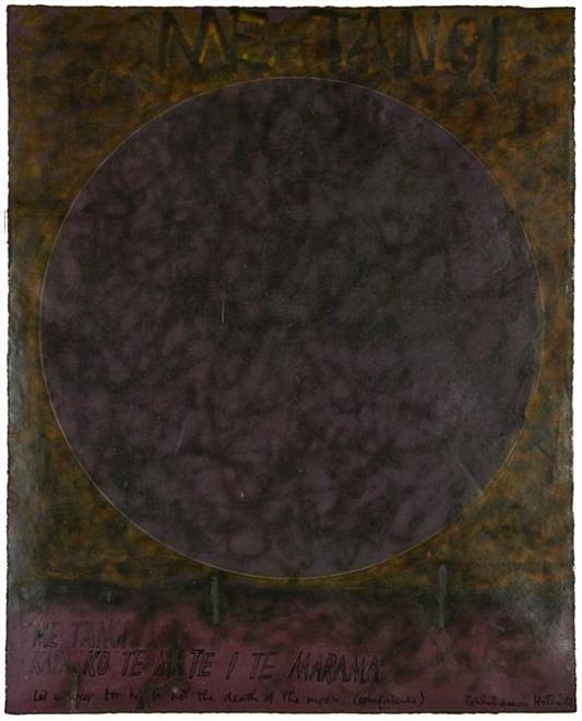 Ralph Hotere | Te Whiti: from Hone Tuwhare's 'Not by Wind Ravaged ...