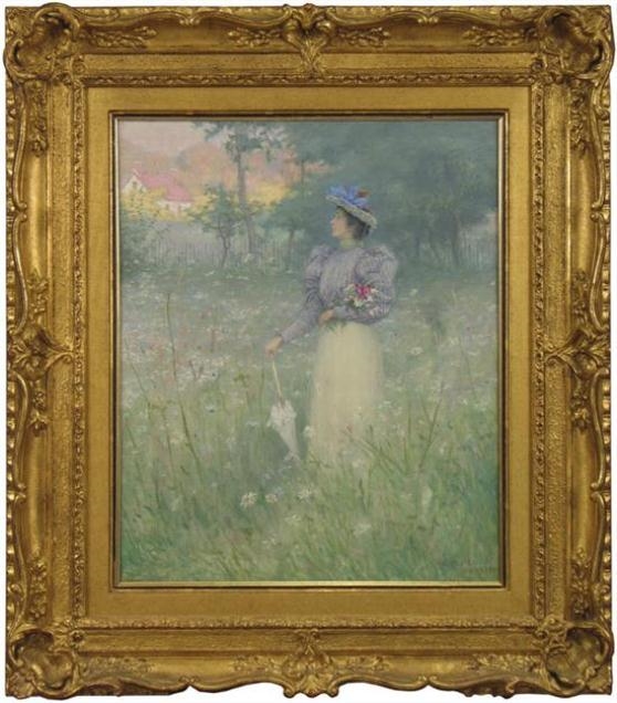Charles Heberer | Last Rays (1891) | MutualArt
