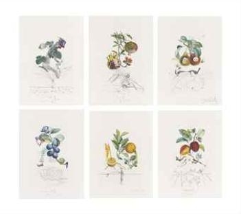 Salvador Dalí | Three Plates, from FlorDali (Les Fruits) (1969 - 1970 ...