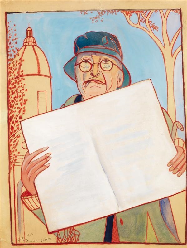 Ferdinand Desnos | Leautaud surveillant l'institut (1953) | MutualArt