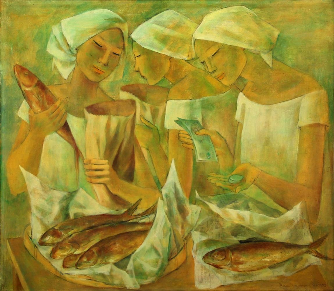 Anita Magsaysay-Ho | Fish Vendors (1975) | MutualArt