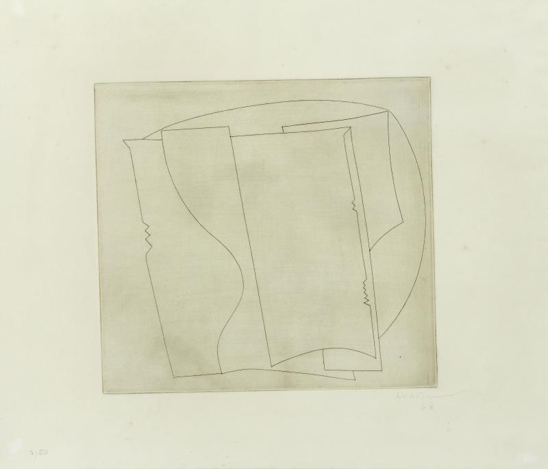 Ben Nicholson | Abstract Composition 1935 (1973) | MutualArt