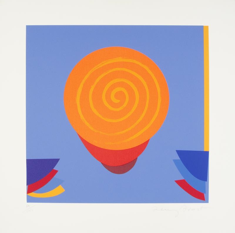 Sir Terry Frost | Orange and Blue Space (1998) | MutualArt