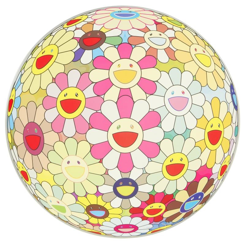 Takashi Murakami | 2 works: Flower Ball Goldfish (3D); Flower Ball from ...