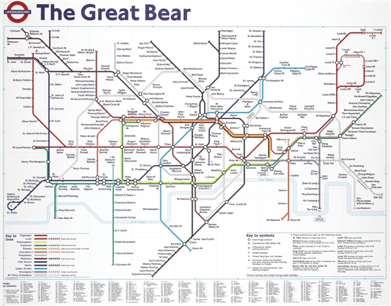 Simon Patterson | THE GREAT BEAR (1992) | MutualArt