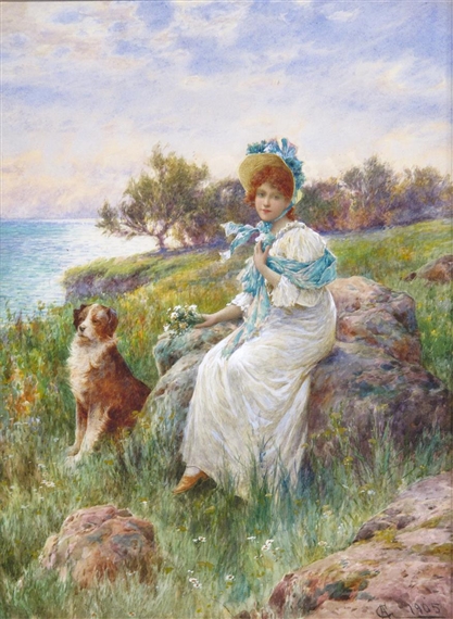 Alfred Augustus Glendening Jr. | TAMING A DOVE | MutualArt