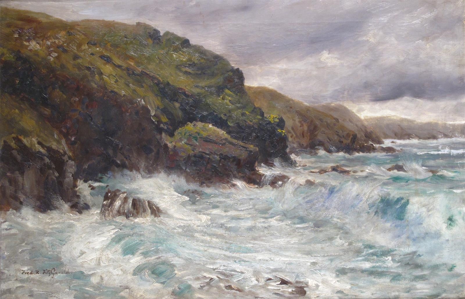Frederick R. Fitzgerald | Cornish coastal scene | MutualArt