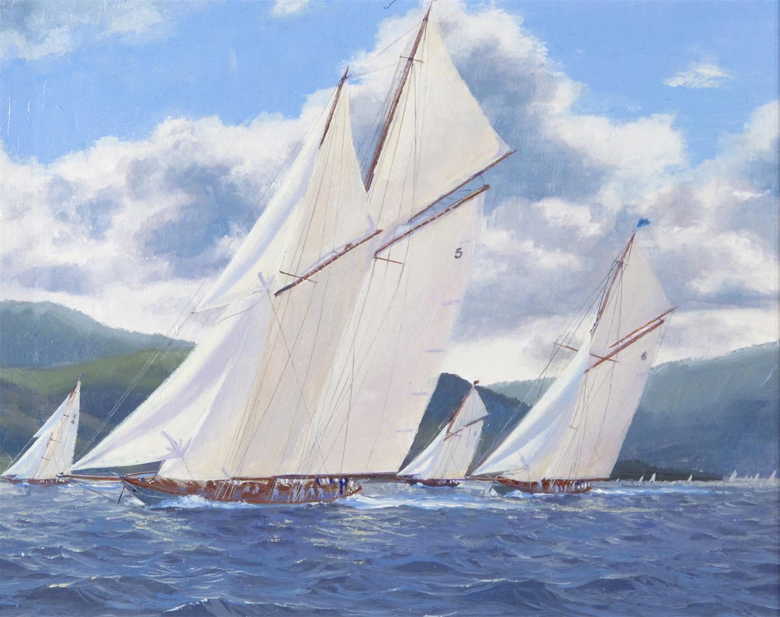 Stephen J. Renard | Westward leading Lulworth with Britannia & Cambria ...