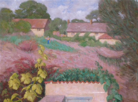 Hubert Arthur Finney | A farmhouse in summer | MutualArt