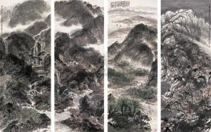 Cui Ruzhuo | Landscapes of four pieces | MutualArt