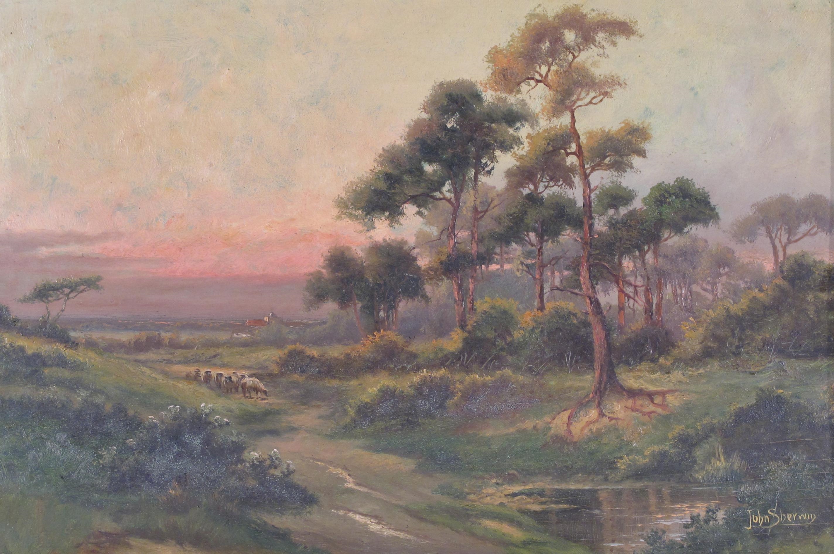 John Sherwin | 2works; View near Reigate; Burge Heath Surrey | MutualArt