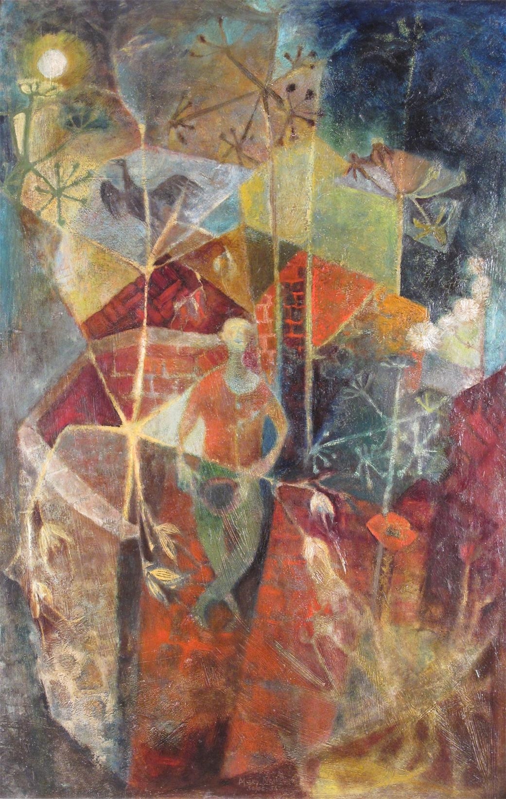 Mary Newcomb | Self portrait in a dream (1956) | MutualArt