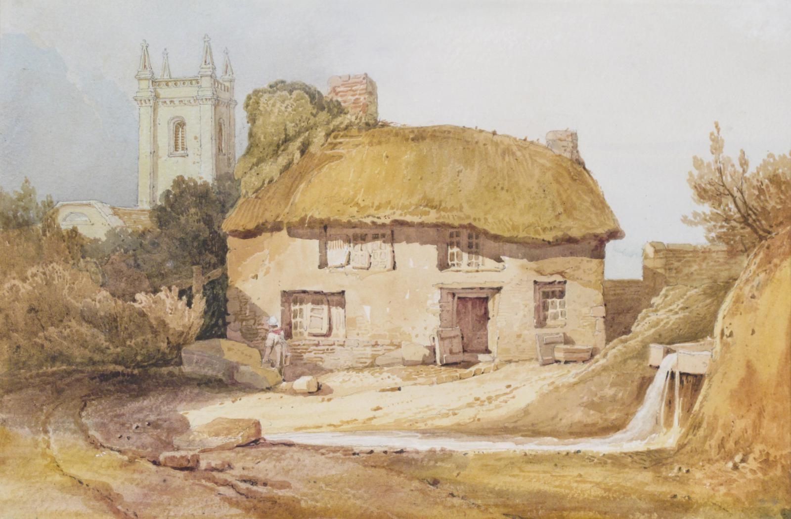 Samuel Prout | 2 works: A Farmhouse ; Watermill | MutualArt