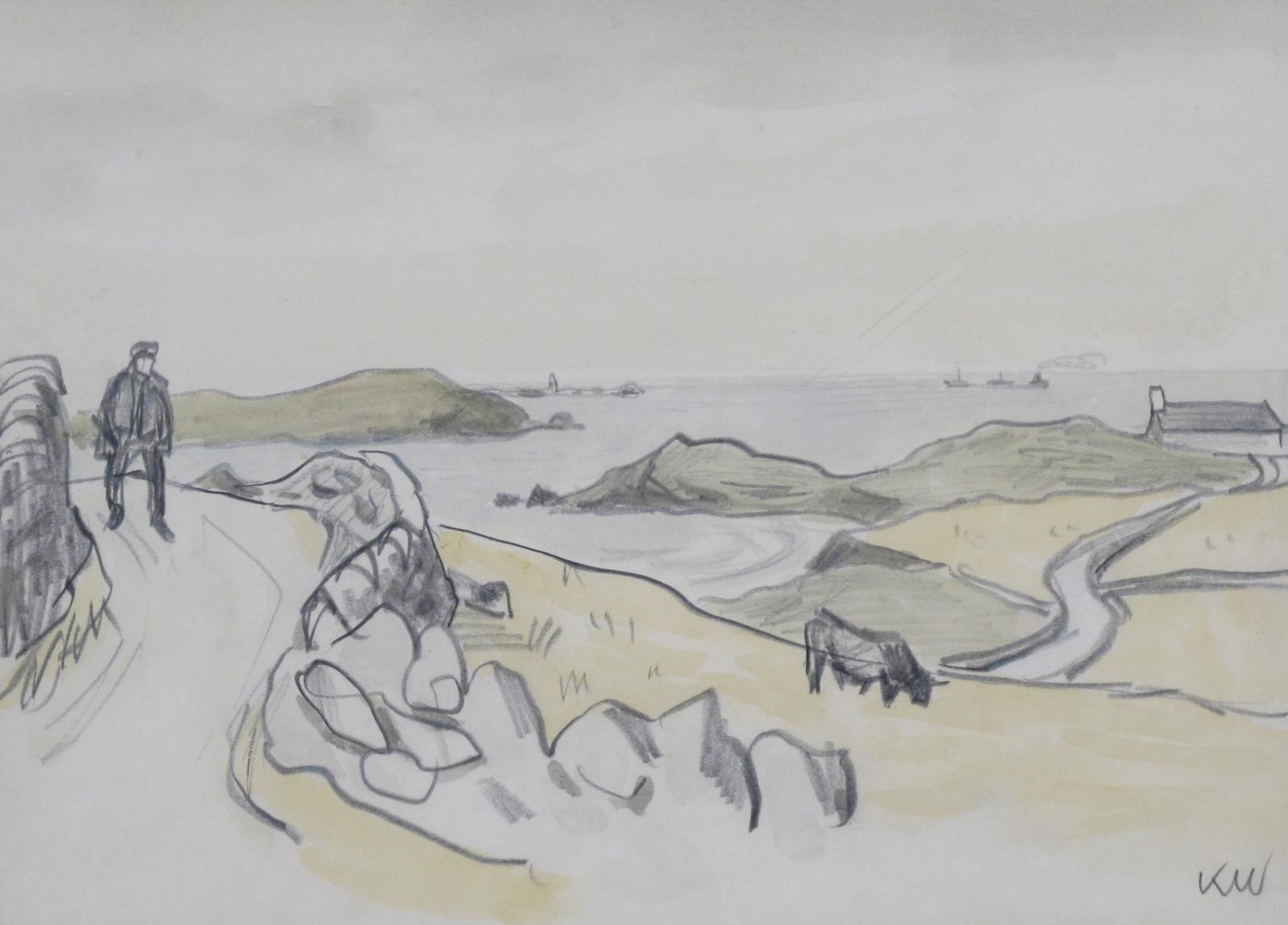 Kyffin Williams | Carreg Goch, Borth-y-Gest | MutualArt