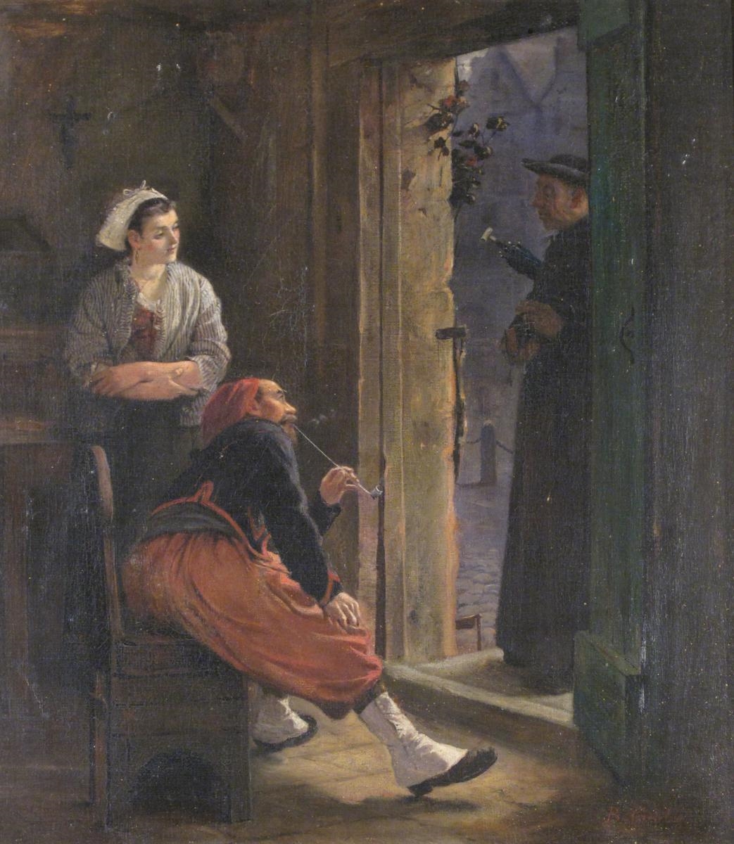 Bernard Cobbe | The Pastor's visit | MutualArt