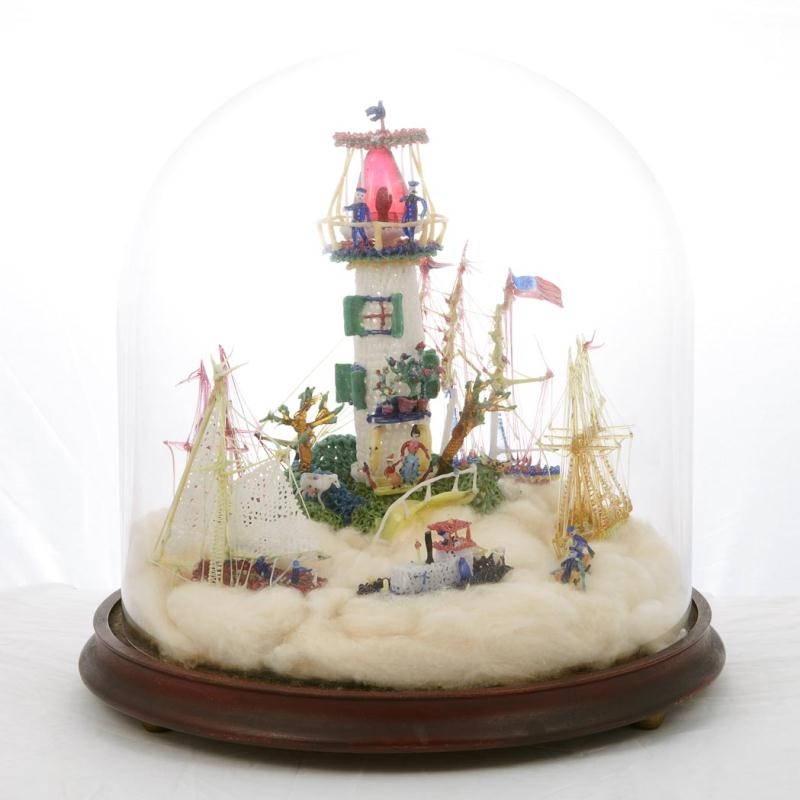 Victorian School, 19th Century | Victorian Spun Glass Diorama of Ships ...
