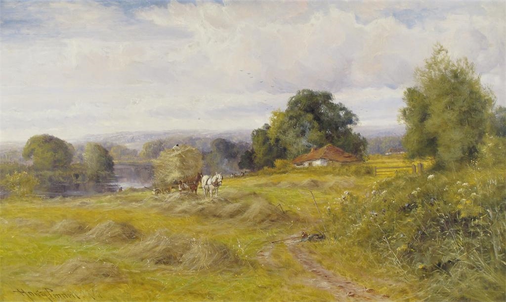 Harry Pennell | Loading the haycart | MutualArt