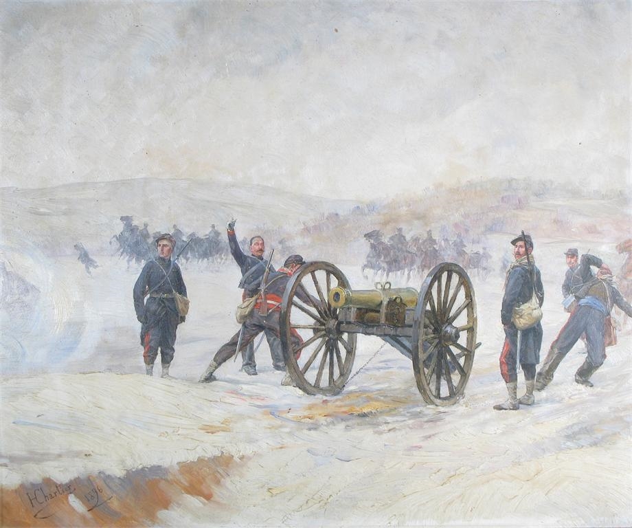 Henri Georges Jacques Chartier | French soldiers with canon (1896 ...