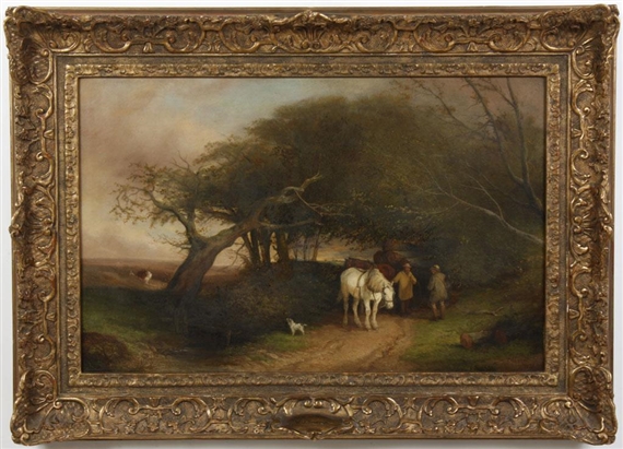 William Joseph Shayer | The Timber Waggon (1878) | MutualArt