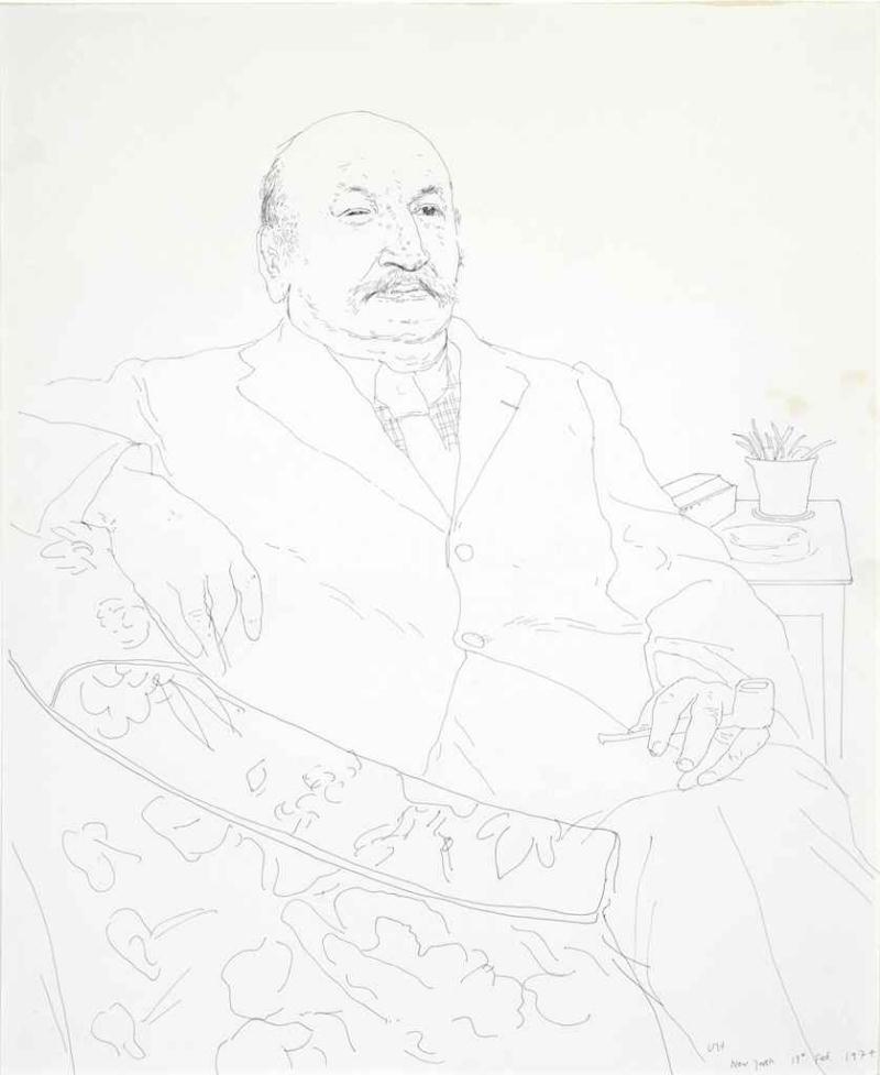 David Hockney | Roland Petit (1975) | MutualArt