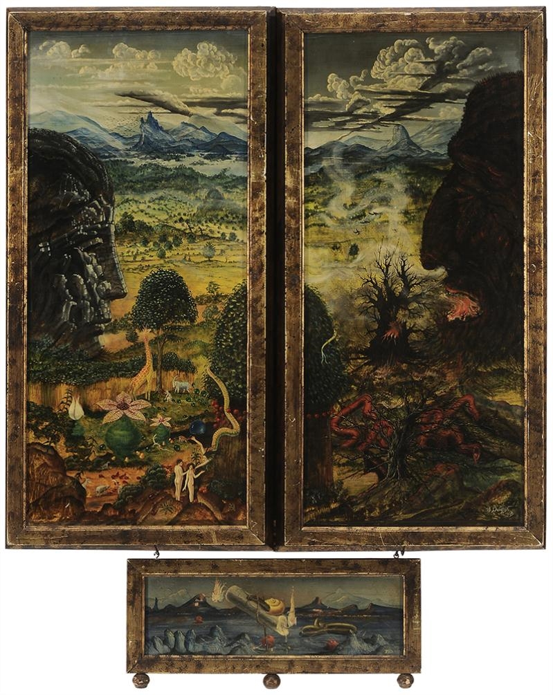 Mani Deligtish | Adam and Eve and the Garden of Eden: bottom painting ...