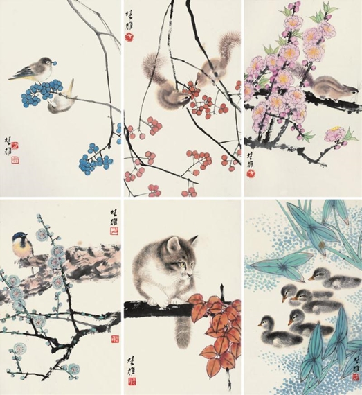 Fang Chuxiong | 5 works: BIRDS AND ANIMALS | MutualArt
