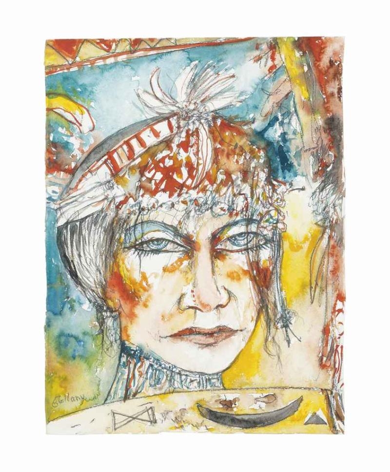 John Bellany | FISH WIFE WITH PURPLE HAIR | MutualArt