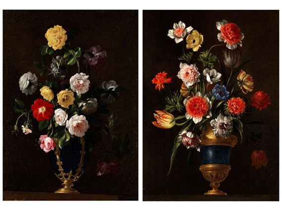 Giovanni Stanchi | Floral Still Life In Magnificent Vase | MutualArt