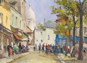 J. Brosius | French street scene | MutualArt