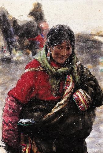 Nan Haiyan | Girl of Tibet | MutualArt